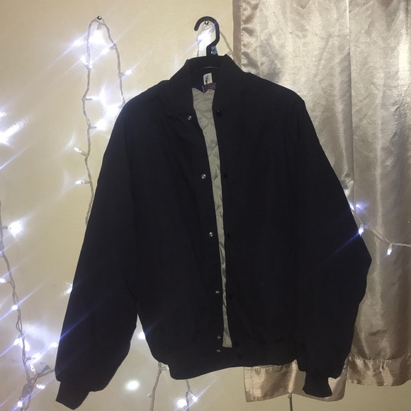 ASW JACKETS | Jackets & Coats | Navy Blue Bomber Jacket | Poshmark